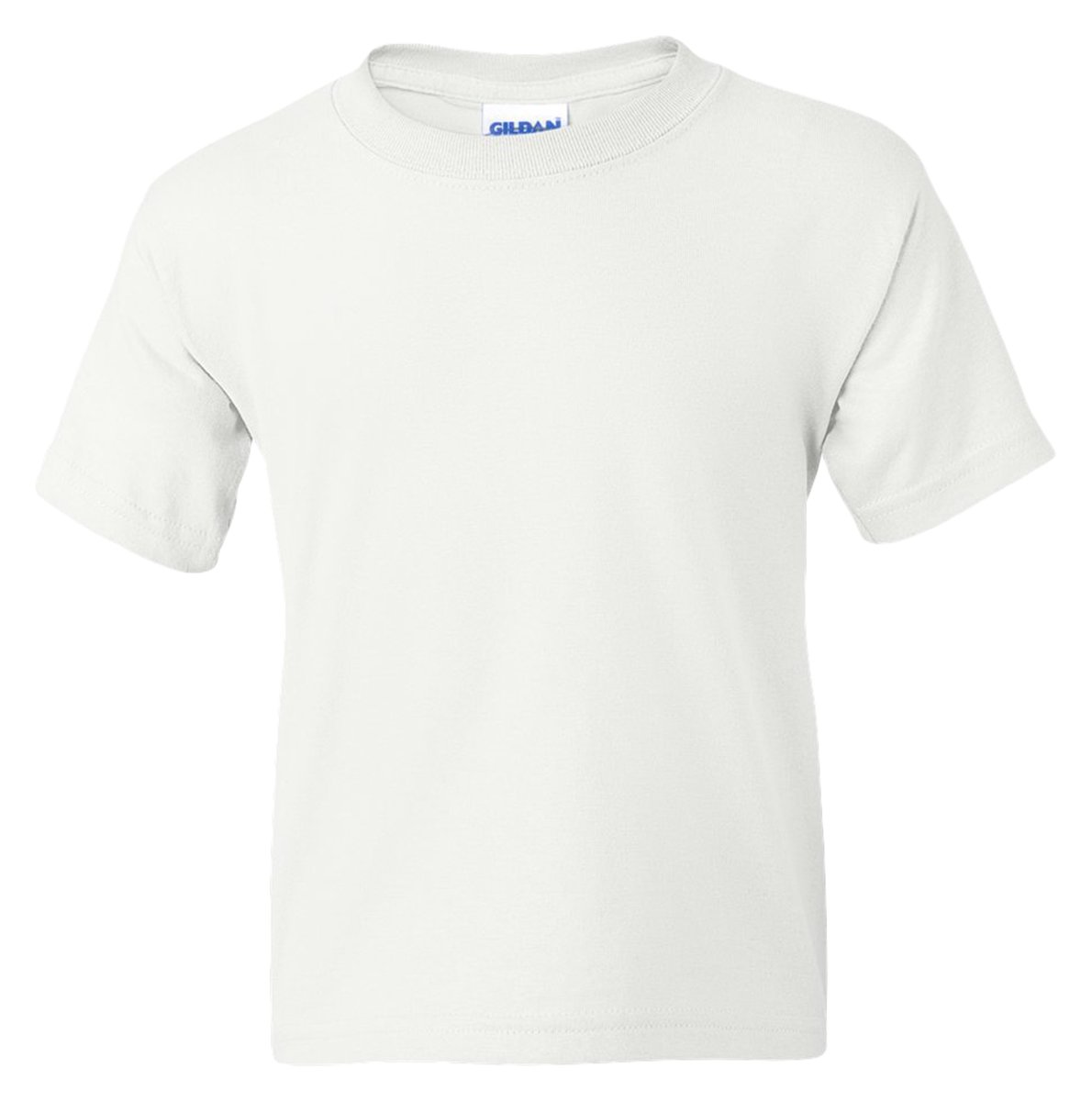 Gildan 50-50 Youth Short-Sleeve T-shirt (8000B) Tee Large White