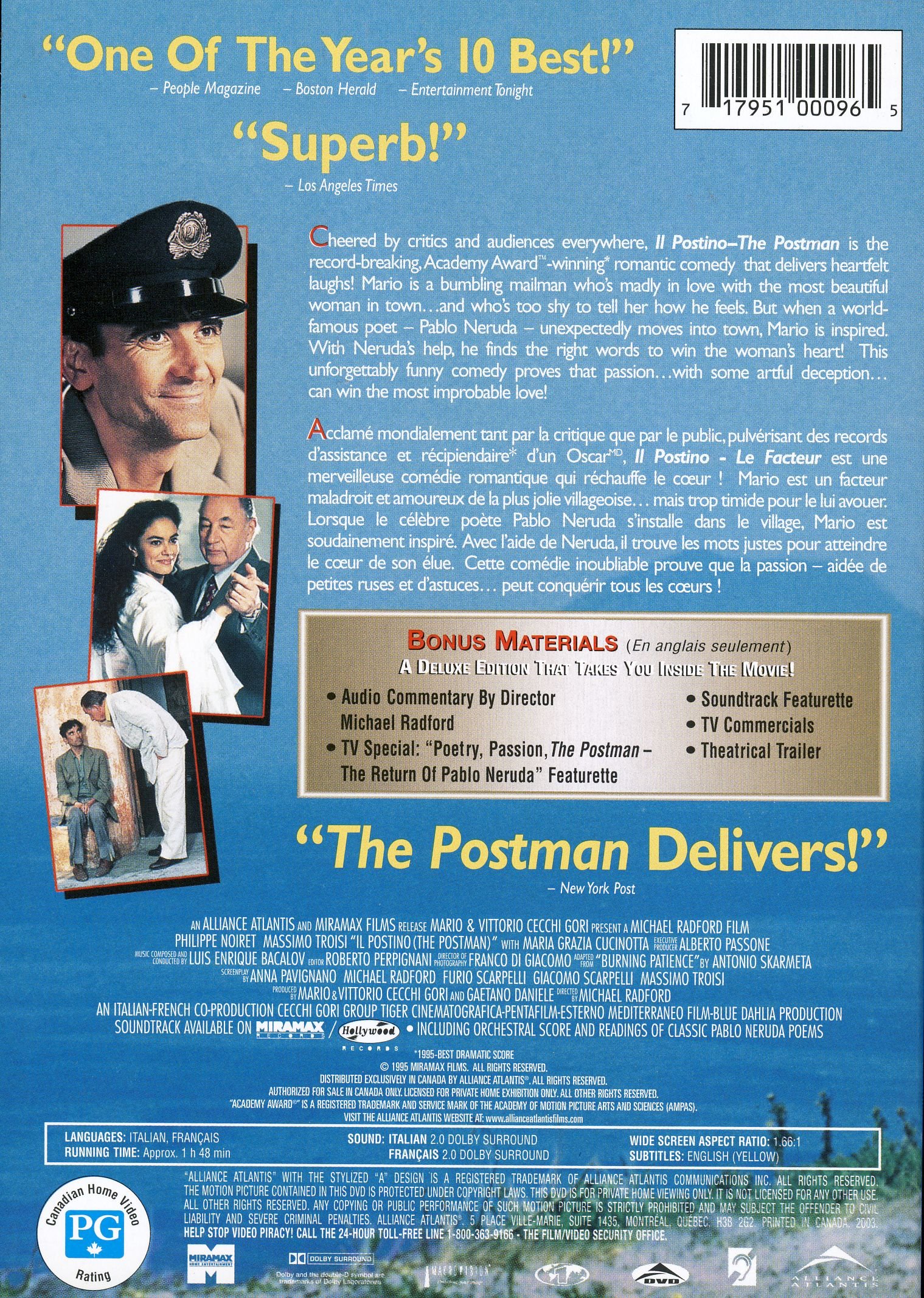 Il Postino [DVD]
