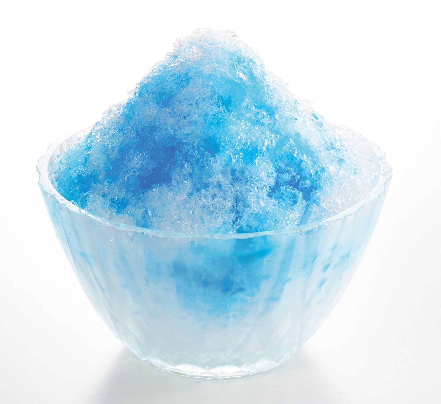 JapanBargain 1920, Japanese Slushy Machine Snow Cone Maker Shaved Ice Machine Hand Crank Non-Electric Made in Japan, Blue
