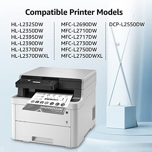 Colorking TN760 Toner for Brother Printer TN730 Black High Yield Toner Cartridge TN-730/TN-760 Replacement Compatible for DCP-L2550DW MFC-L2750DW MFC-L2710DW HL-L2350DW HL-L2370DW HL-L2395DW (2 Pack)