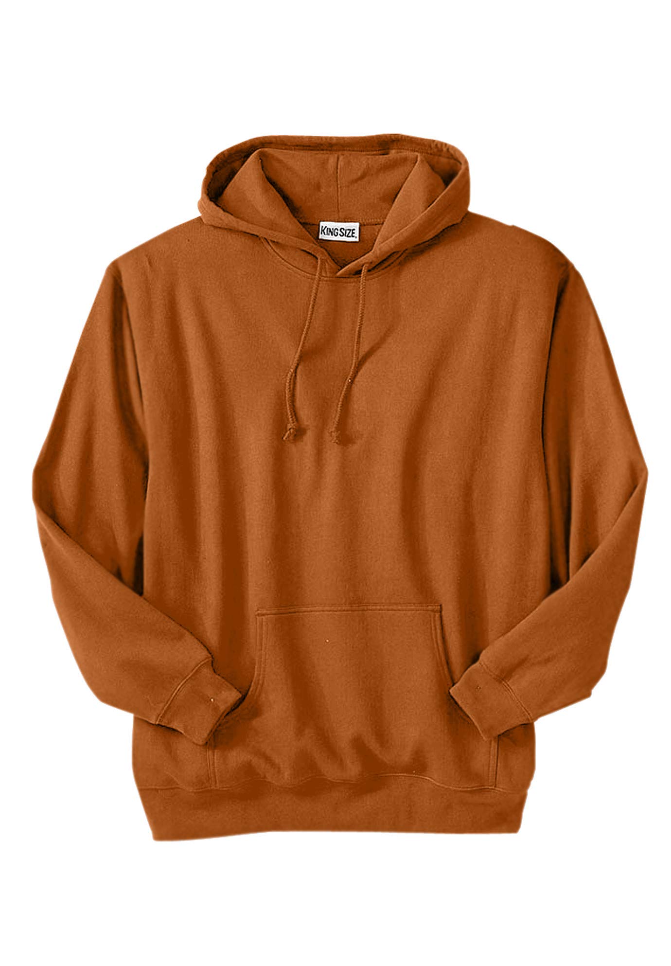 KingSize Men's Big & Tall Fleece Pullover Hoodie - 2XL, Black