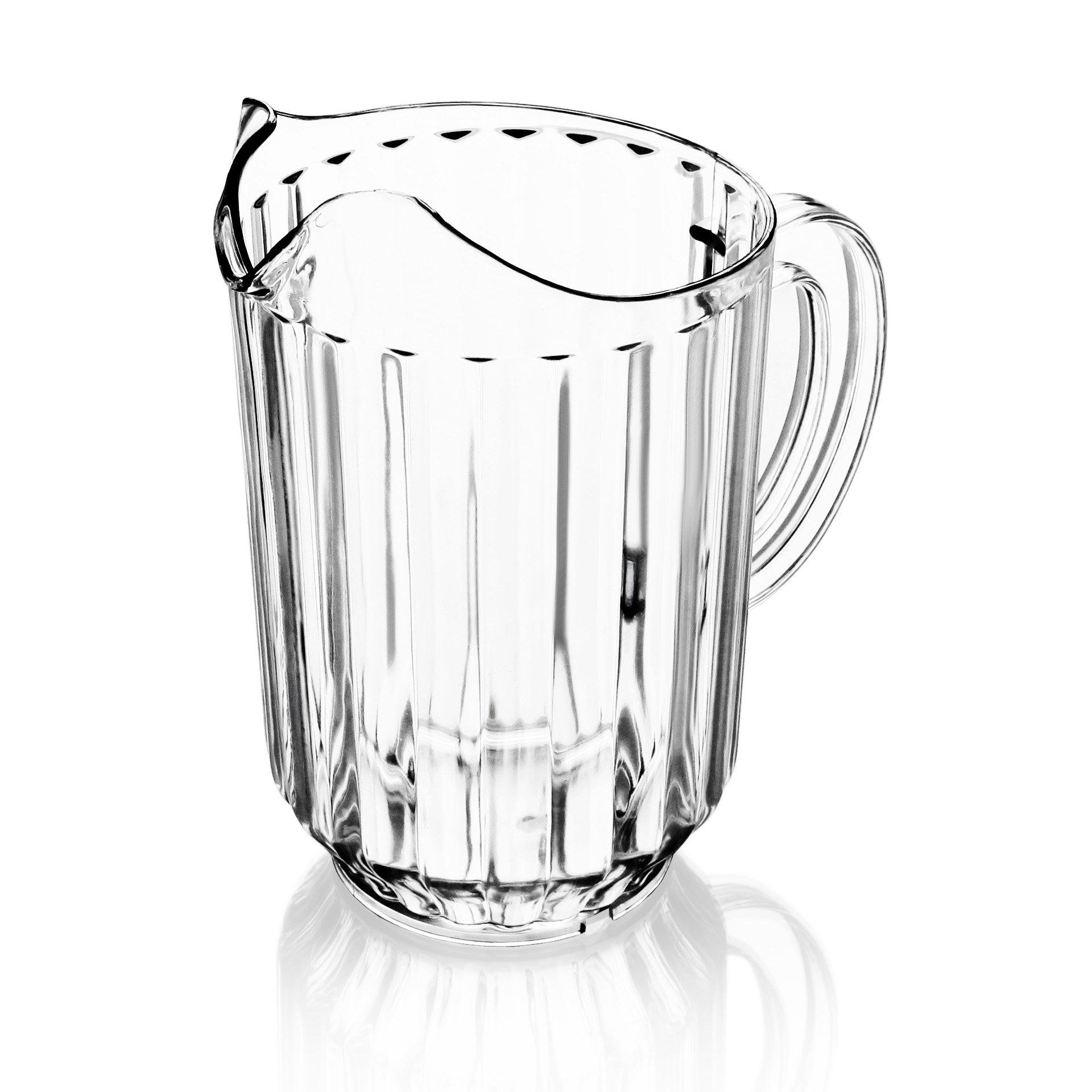 New Star Foodservice 46113 Resturant-Grade Polycarbonate Plastic Water Pitcher, 60 oz, Clear, Set of 12