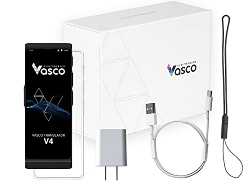 Vasco V4 Language Translator Device | 108 Languages | Free Lifetime Internet for Translations in Almost 200 Countries | Model 2022