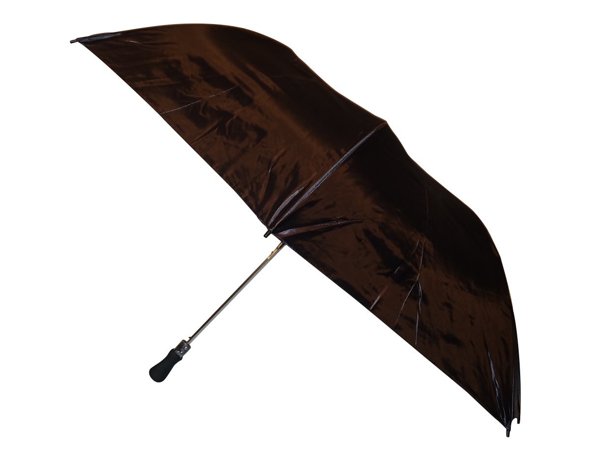 Weather Station 56 Inch Golf Umbrella, Automatic Compact, Lightweight, and Wind Resistant Two Person Folding Umbrella for Travel and Rain, Mesh Carry Bag, Black