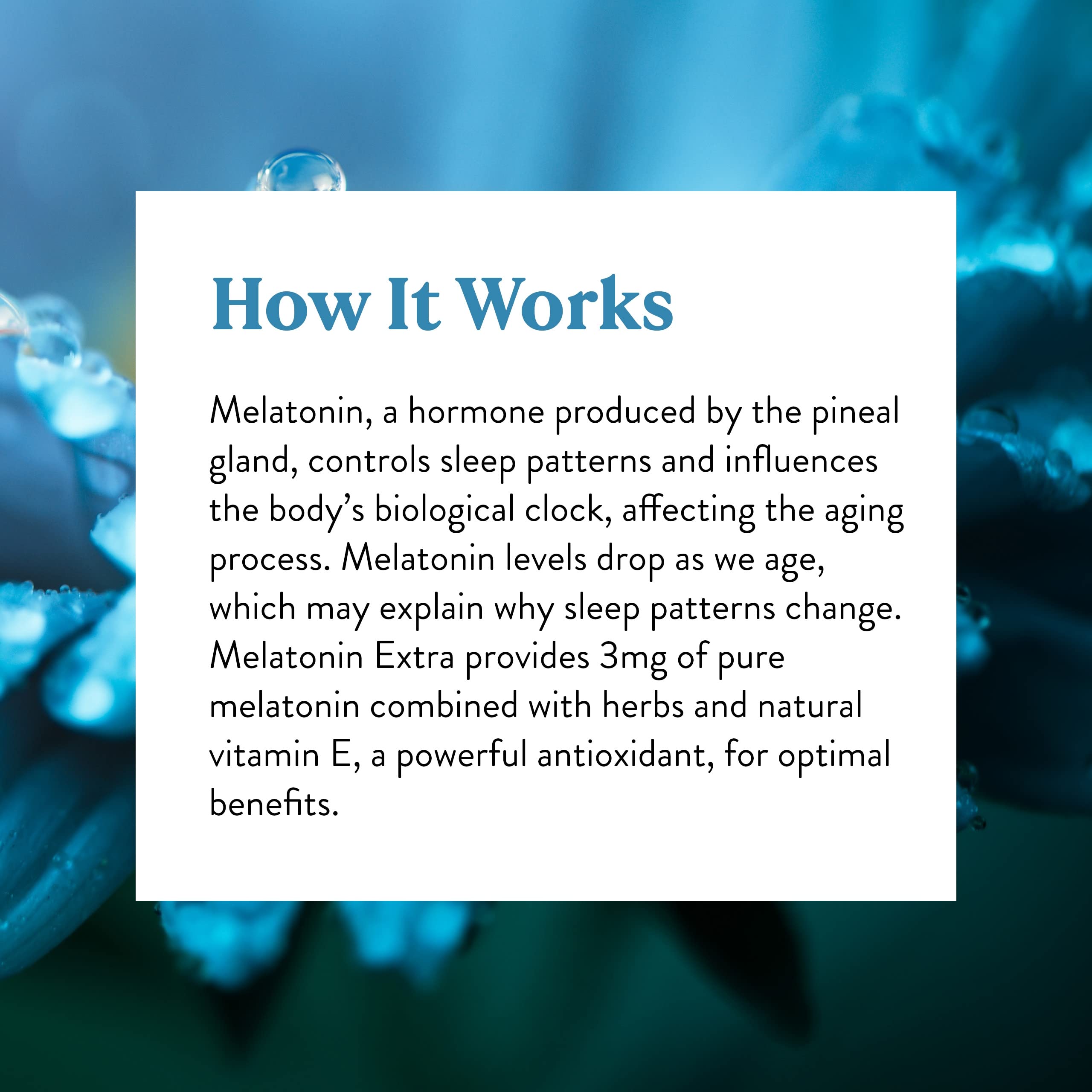 Nature's Sunshine Melatonin Extra 3mg, 60 Capsules | Melatonin Capsules to Encourage Restful Sleep and Help Fight Jet Lag by Promoting the Body's Natural Sleep Rhythm