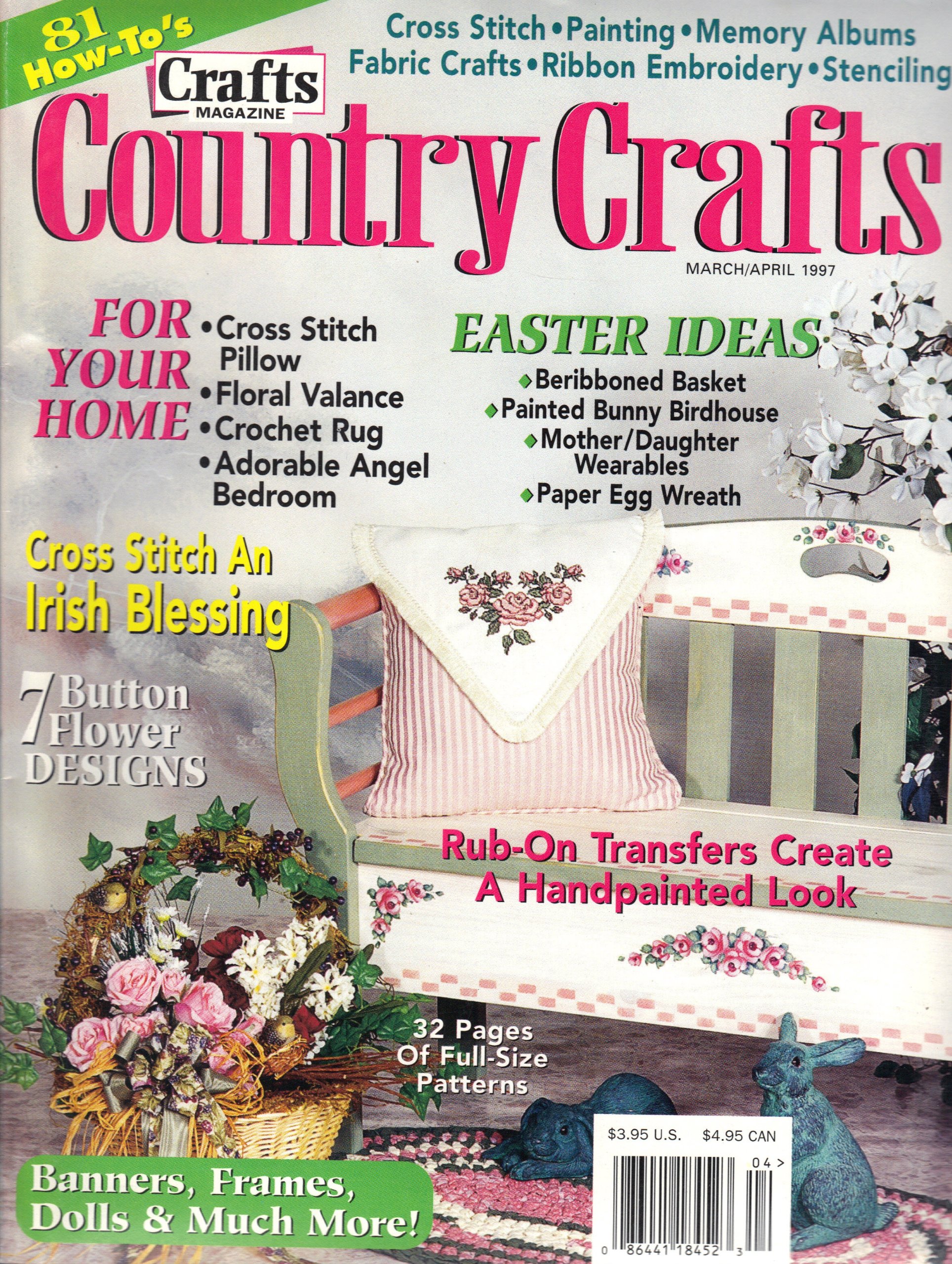 Crafts Magazine Country Crafts (March/April 1997 Easter Ideas, Volume 3, Issue 2)