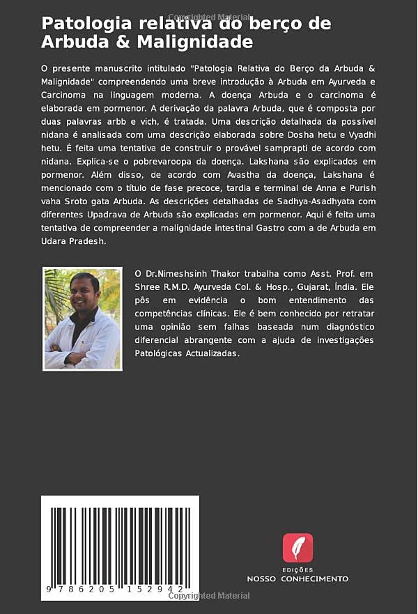 Patologia relativa do berço de Arbuda & Malignidade (Portuguese Edition)
