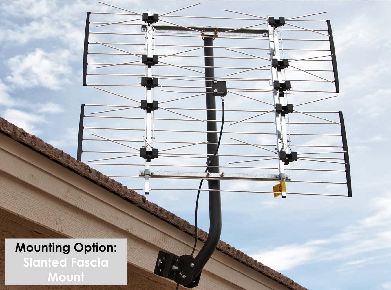 Channel Master Universal Antenna - Sturdy Steel Adjustable Mount for Secure TV Antenna Installation, 1.5" Pole Diameter, Extends from 24"- 44", Weather-Resistant, 7" Wall Clearance