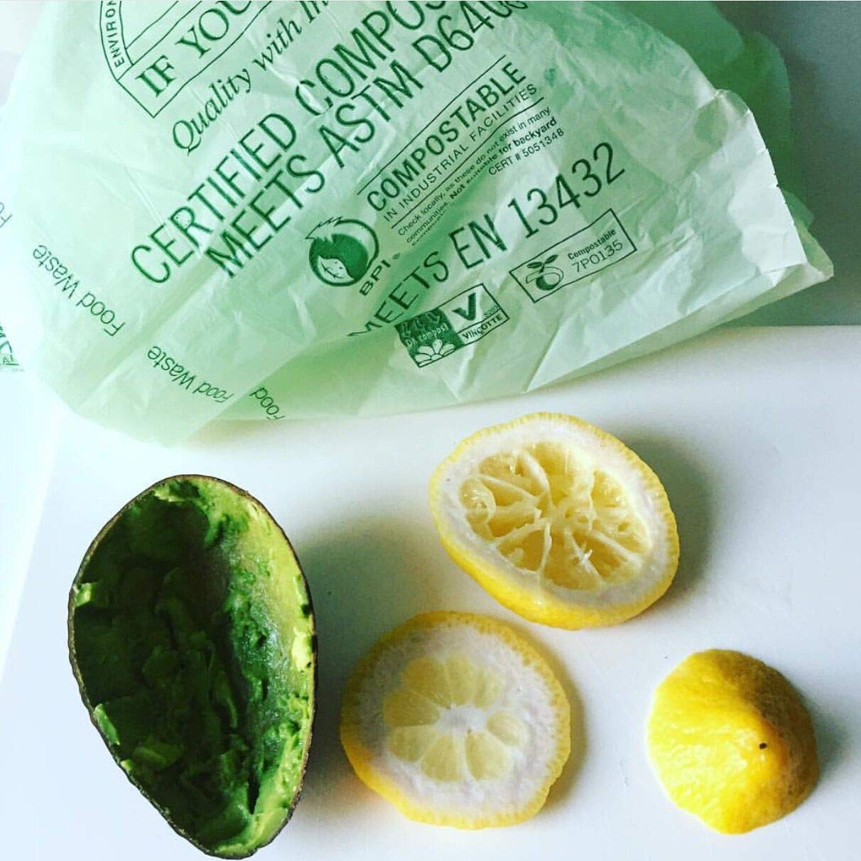 If You Care Compostable Trash Bags for Food Scraps, Kitchen Waste, Garbage – 30 Count, 3 Gallon – Certified Compostable, Non Plastic, Disposable