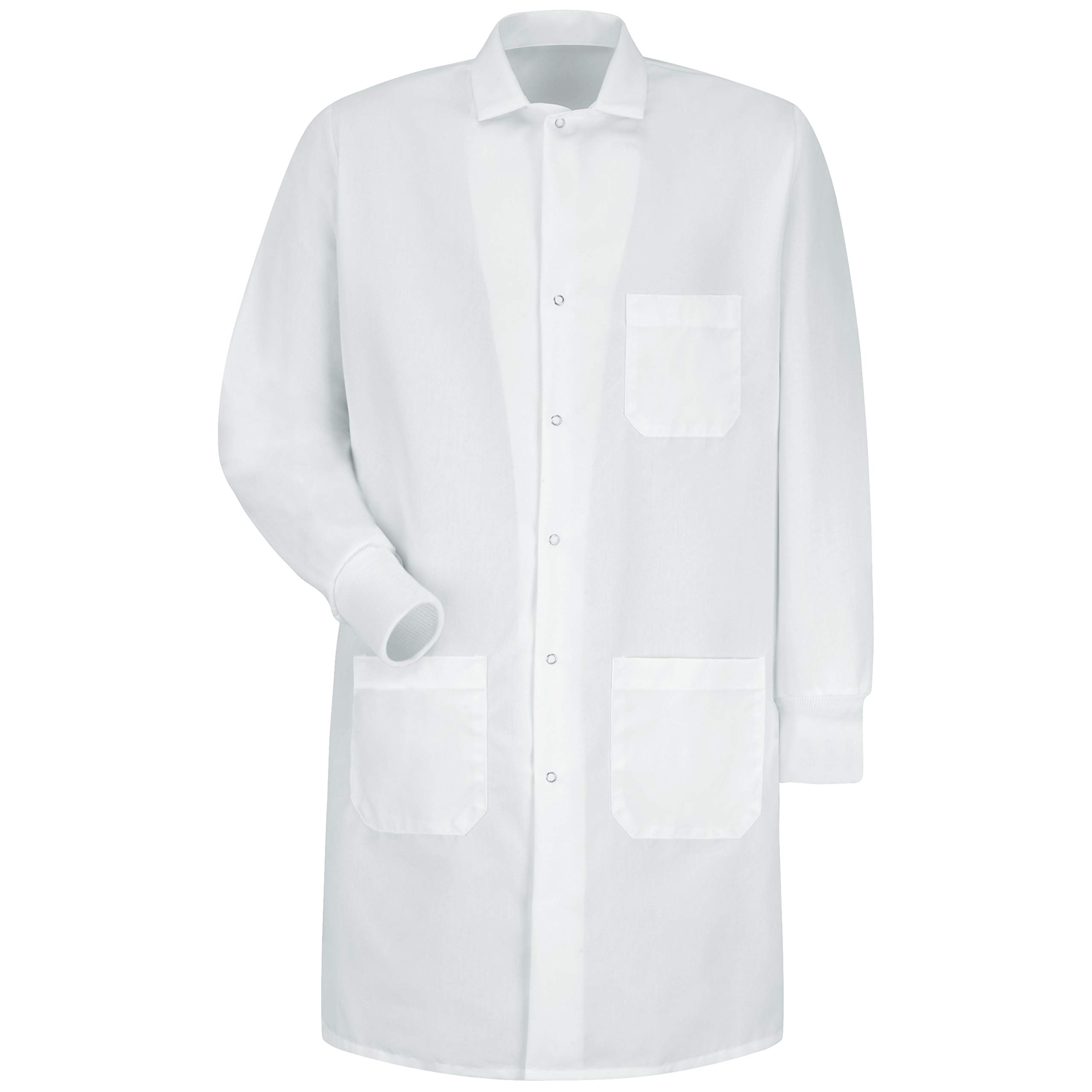 Red Kap Unisex Specialized Cuffed Lab Coat with 3 Front Pockets, White, 3X-Large