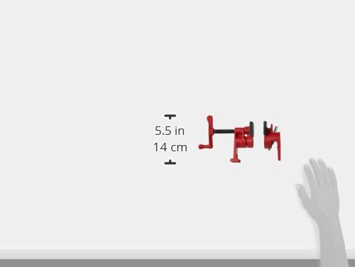 BESSEY BPC-H12, 1/2 In. H Style Pipe Clamps - Incredibly Versatile, Easy To Assemble, Indespensable Workshop Clamp For Woodworking, Carpentry, Home Improvement, and DIY Projects