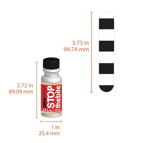 Onyx Professional Stop the Bite Nail Biting Deterrent Polish 0.5 Fl Oz - Helps Nails Grow & Can be Used as a Top or Base Coat