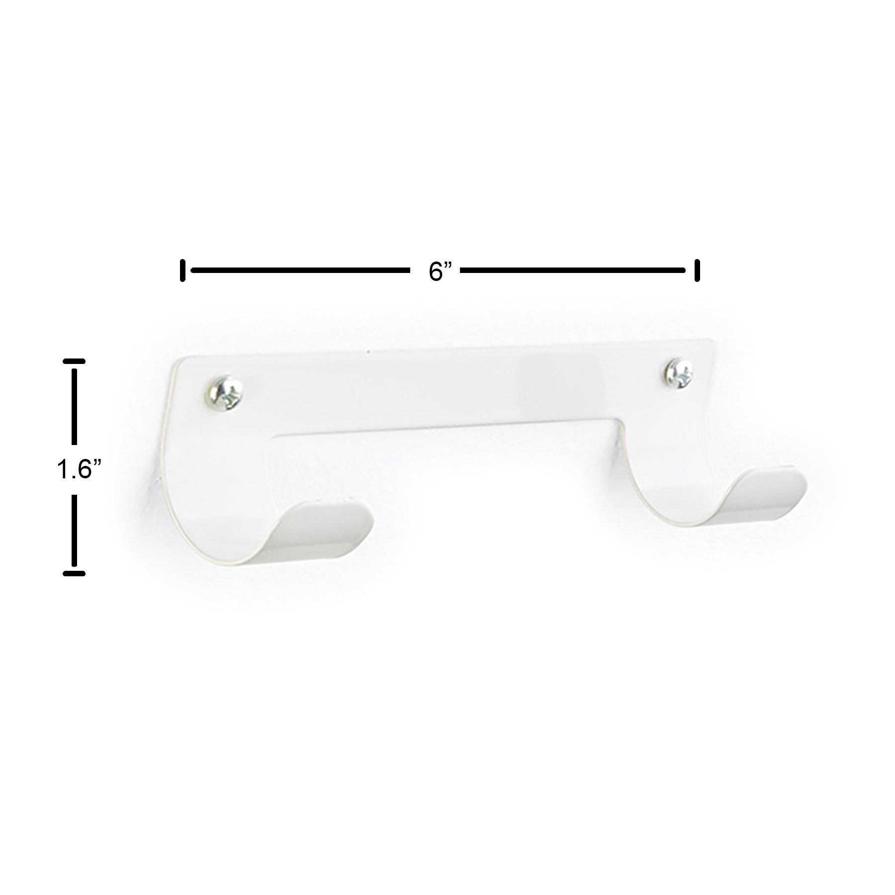 HOMZ T-Leg Ironing Board Holder, White, Mounting Hardware Included