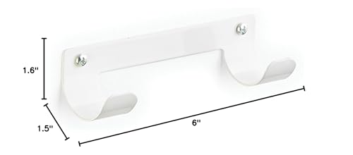 HOMZ T-Leg Ironing Board Holder, White, Mounting Hardware Included