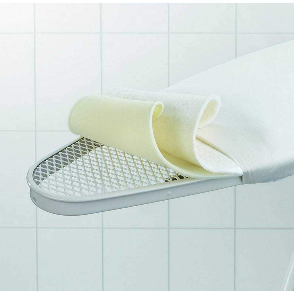 Brabantia Size C (49 x 18 inches) Replacement Ironing Board Cover with Durable Foam Layer (Metallized) Easy-Fit, 100% Cotton