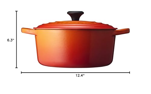 Le Creuset Enameled Cast Iron Signature Round Dutch Oven, 4.5 qt., Flame