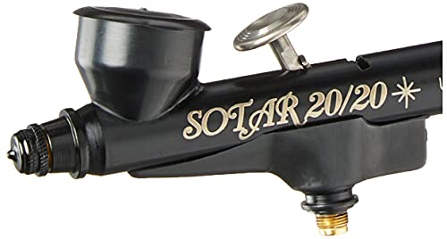 Badger Air-Brush Co. Sotar 2020-2F Large Gravity Feed Fine Airbrush, Black