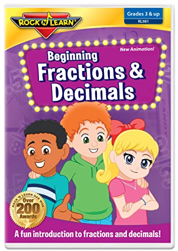 Beginning Fractions & Decimals DVD by Rock 'N Learn