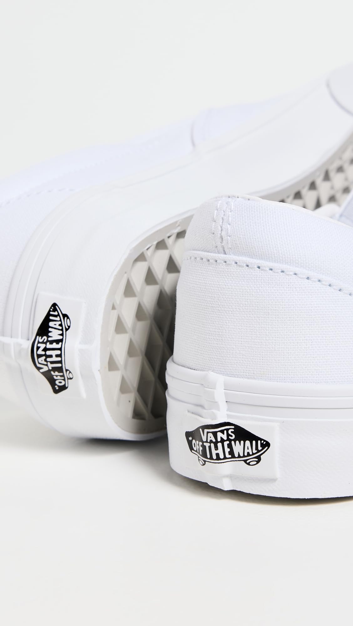 Vans Adult Classic Slip-On Core Classics, True White, Men 5.5, Women 7.0