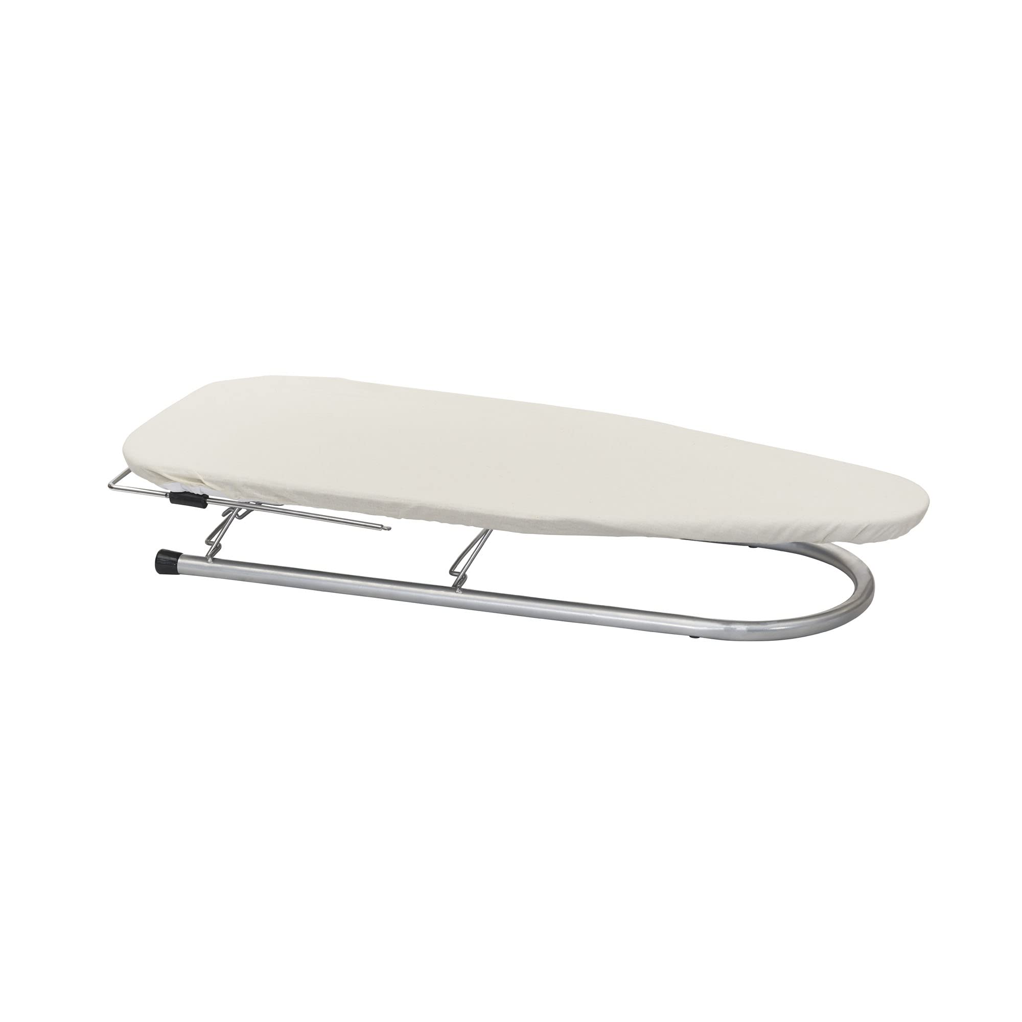Household Essentials Tabletop Ironing Board, Compact Ironing Board with Iron Rest, Includes Door Hang, Perfect for Dorms and Small Spaces, 12 x 30", Silver