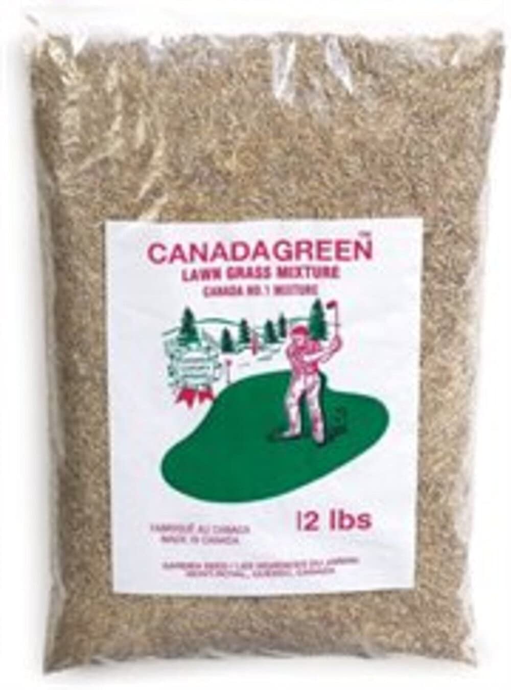 Canada Green Grass Lawn Seed - Grows Healthy Rich Green Grass Lawn Seed Plants Yard Garden 12 Pound Bag