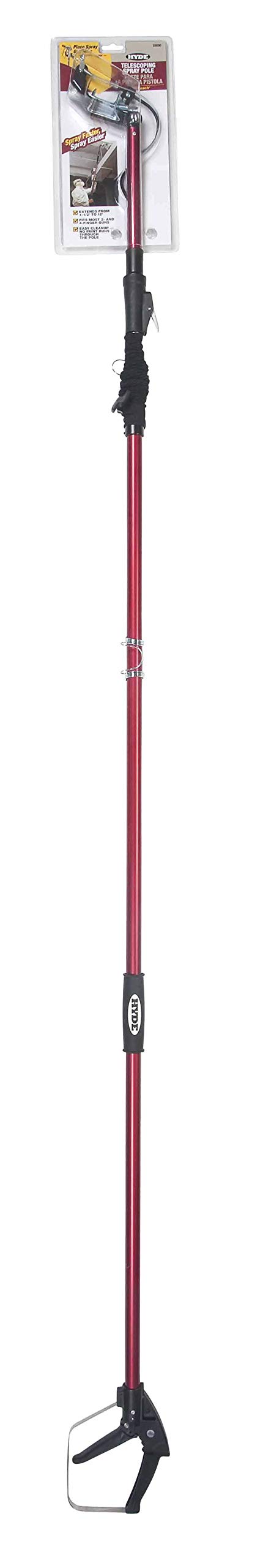 HYDE 28690 QuickReach Telescoping Pole, Extends from 7-1/2 to 12 Feet, Multi Colored