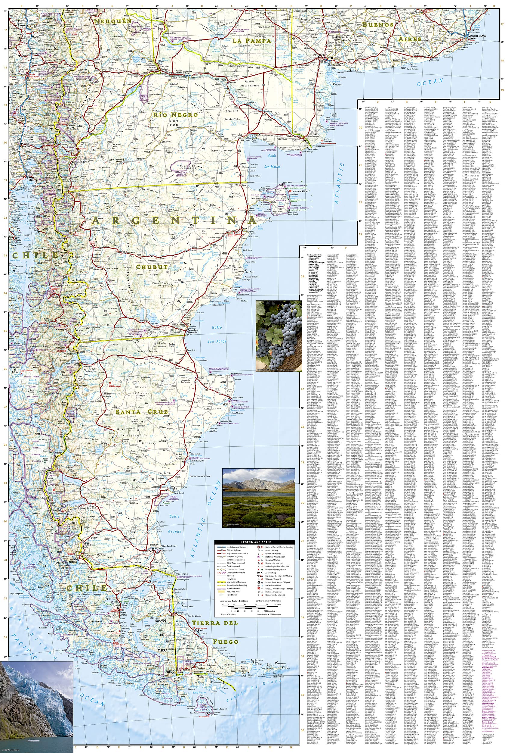 Argentina Map (National Geographic Adventure Map, 3400)