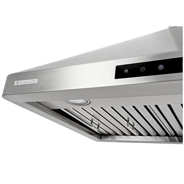 XtremeAir PX02-W30, 30" wide, LED lights, Baffle Filters W/Grease Drain Tunnel, 1.0mm Non-Magnetic Stainless Steel Seamless Body, Wall Mount Range Hood