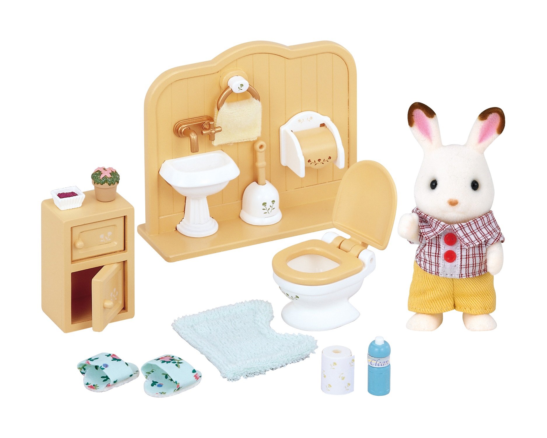 Epoch Sylvanian Families Sylvanian Family Doll "DF-09 Boy of chocolate rabbit Furniture Sets"
