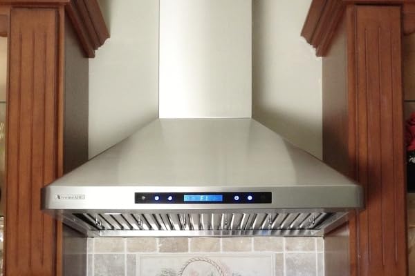 XtremeAir PX02-W30, 30" wide, LED lights, Baffle Filters W/Grease Drain Tunnel, 1.0mm Non-Magnetic Stainless Steel Seamless Body, Wall Mount Range Hood