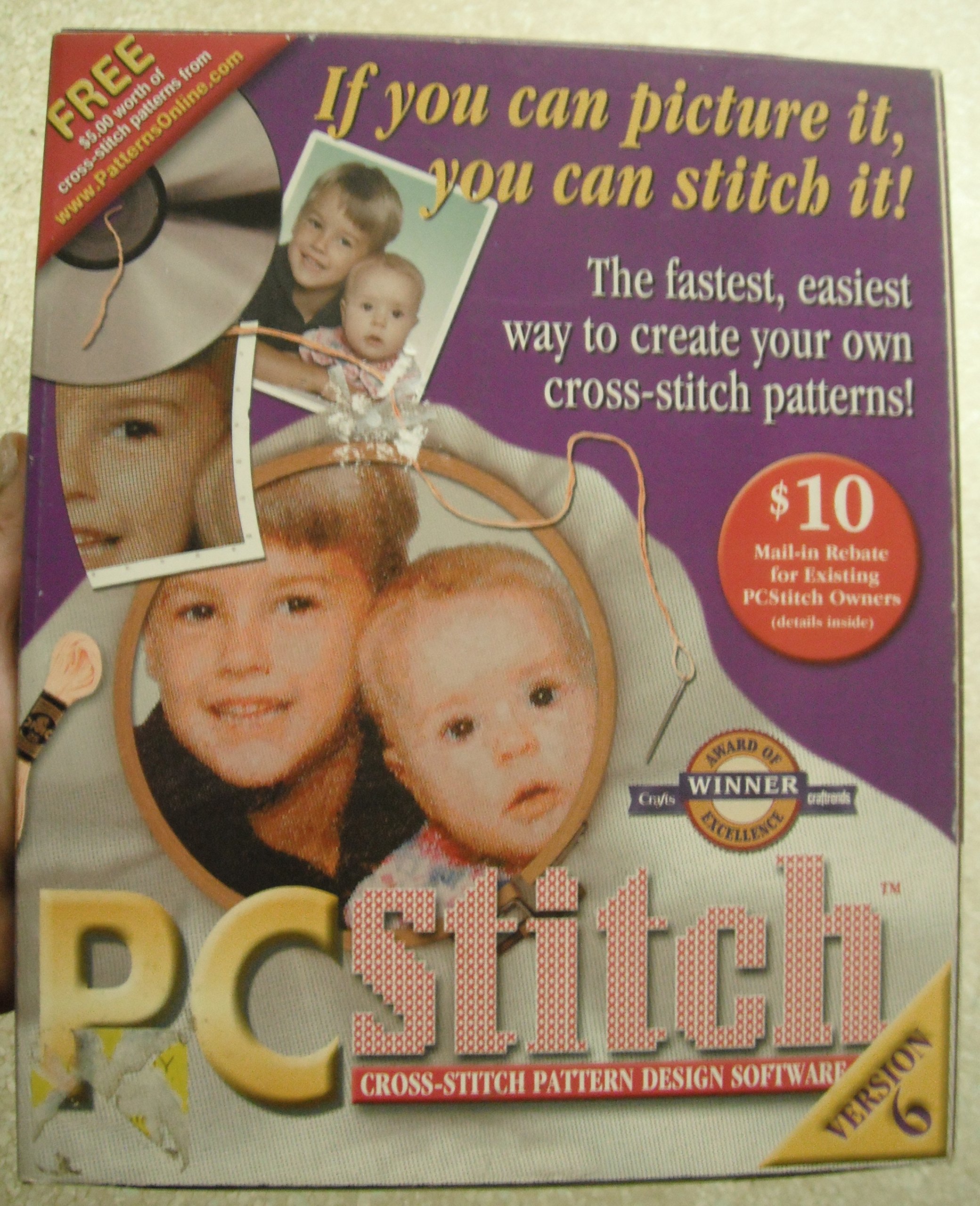 PC STITCH - CROSS STITCH PATTERN DESIGN SOFTWARE -Version 6