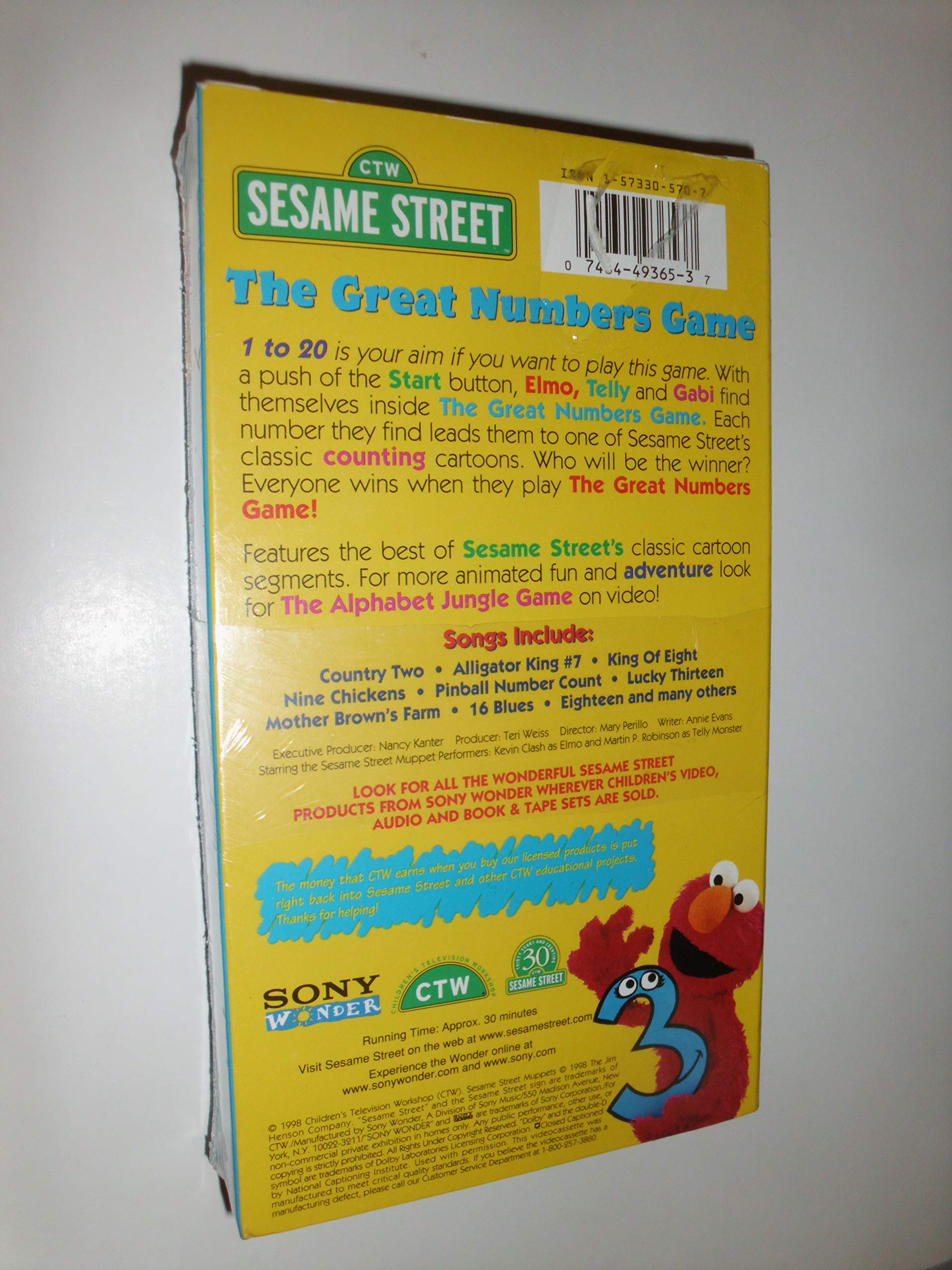Sesame Street - The Great Numbers Game [VHS]