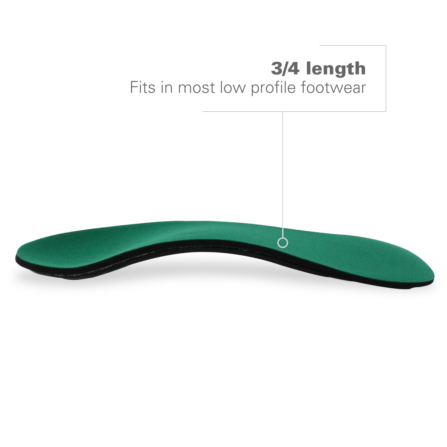 Spenco Rx Orthotic Arch Support 3/4 Length Shoe Insoles Women's 7-8.5/Men's 6-7.5
