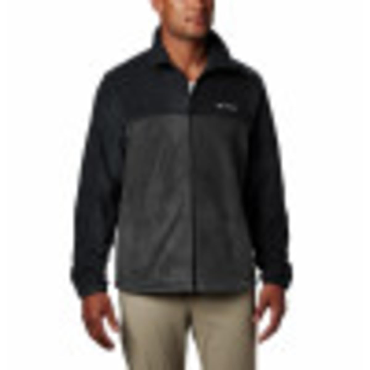 Columbia Men's Steens Mountain 2.0 Full Zip Fleece Jacket, Black/Grill, Medium