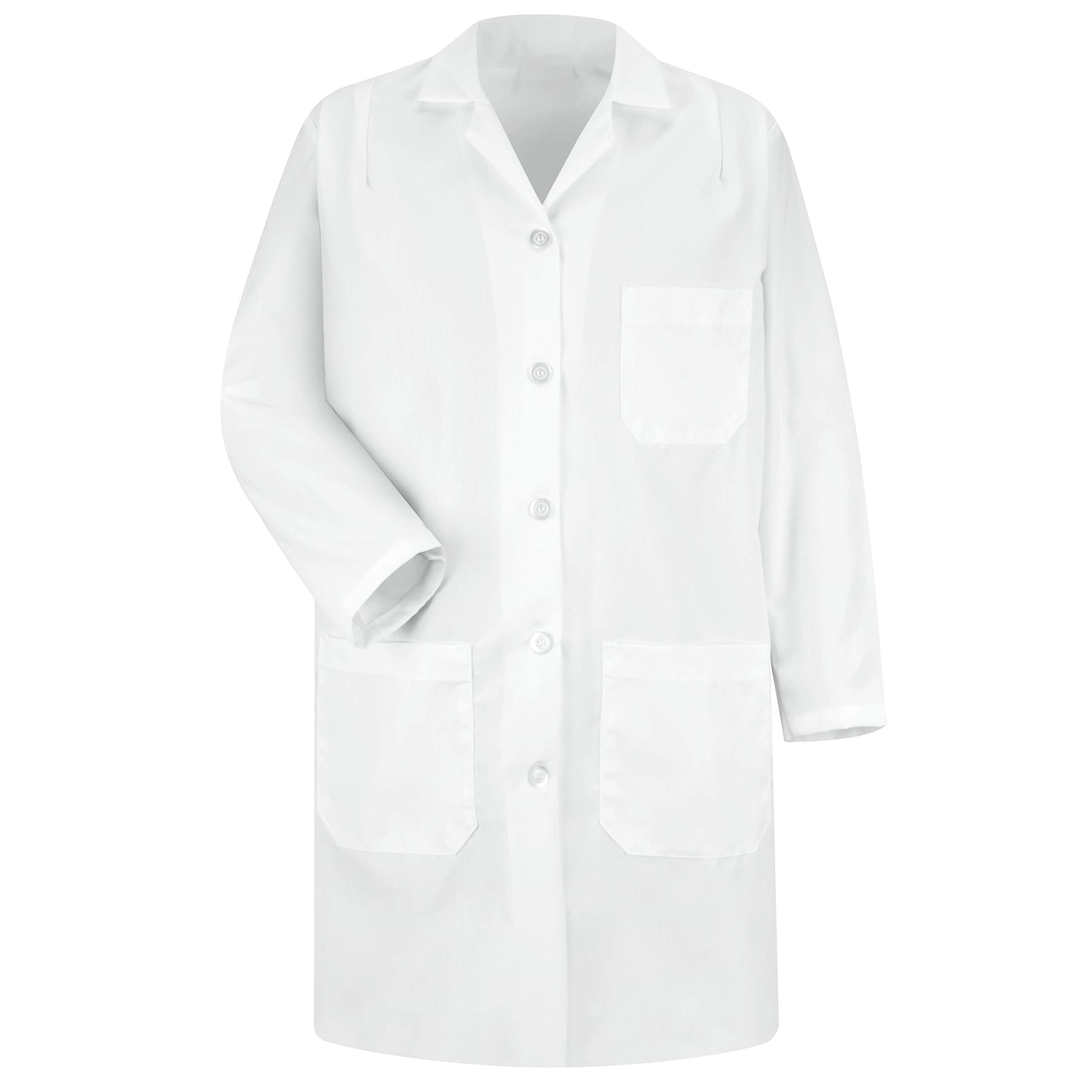 Red Kap Men's Durable Press Lab Coat, White, X-Large