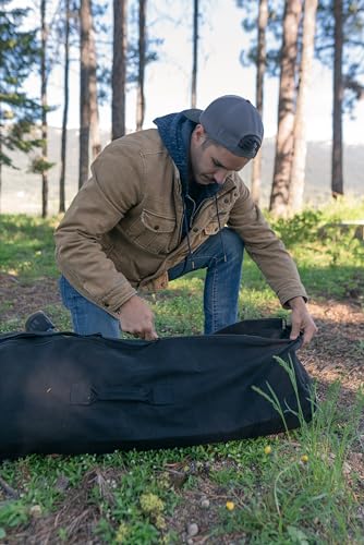 Stansport Zippered Canvas Deluxe Duffel Bag - Black (1233)
