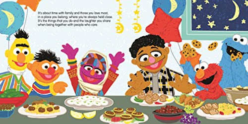 Home for the Holidays: A Book for Kids About the Different Holidays That Bring Us Together, with Elmo, Big Bird, and More! (Sesame Street Scribbles)