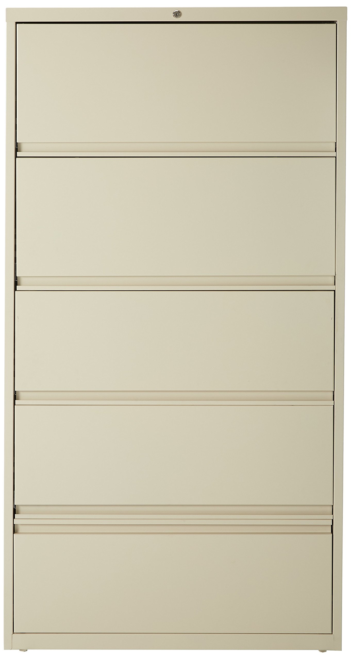 Lorell LLR43512 Receding Lateral File with Roll Out Sleeves, Putty