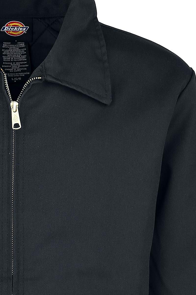Dickies Men's Insulated Eisenhower Front-Zip Jacket, Black, X-Large/Regular