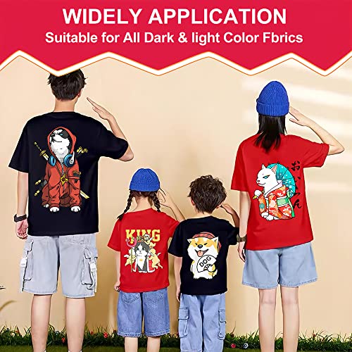 DTF Printer A3 L1800 Transfer Printer Machine Built-in White Ink Circulation System for Dark/Light T-Shirts, Hoodie,Pillow,Different Fabrics (DTF Printer +Oven+5 x 250ml Ink+100pcs PET Film)