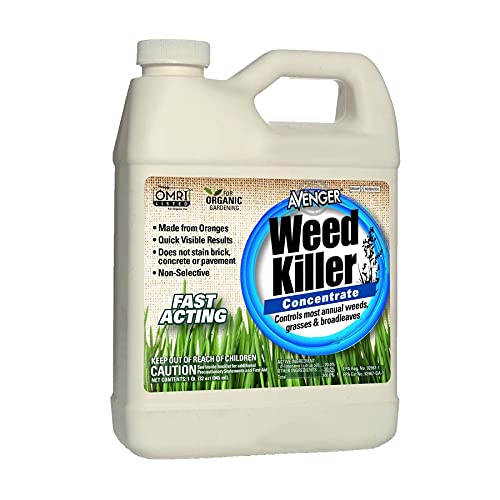 Avenger Organics, Avenger Weed Killer Concentrate, for Organic Gardening, 32 oz