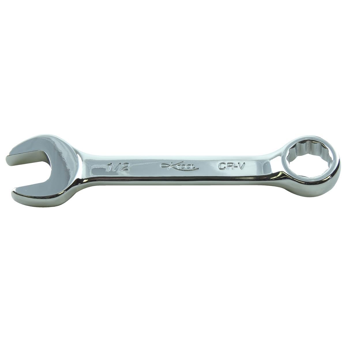 K Tool International Wrench 1/2 Inch Combination Short 12 Point 15 Degree