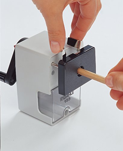 Dahle 155 Professional Pencil Sharpener w/Point Adjuster & Automatic Cutting System, Accepts Graphite & Oversized Artist Pencils