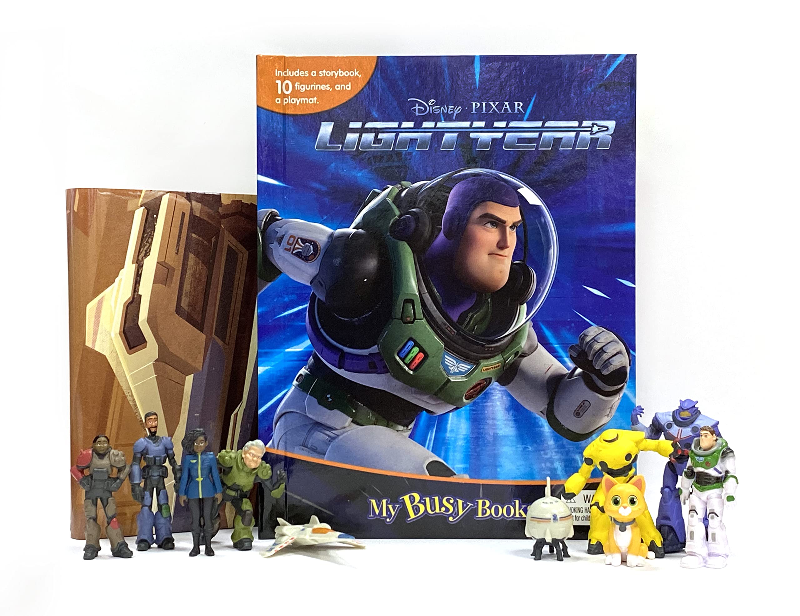 Disney / Pixar Lightyear My Busy Books - Storybook, 10 figurines, playmat