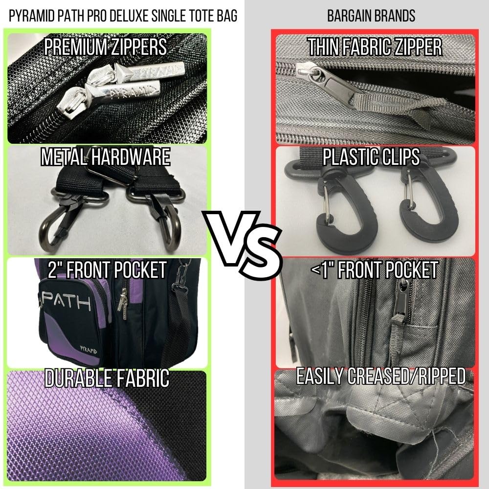 Pyramid Path Pro Deluxe Single Tote - Black/Purple