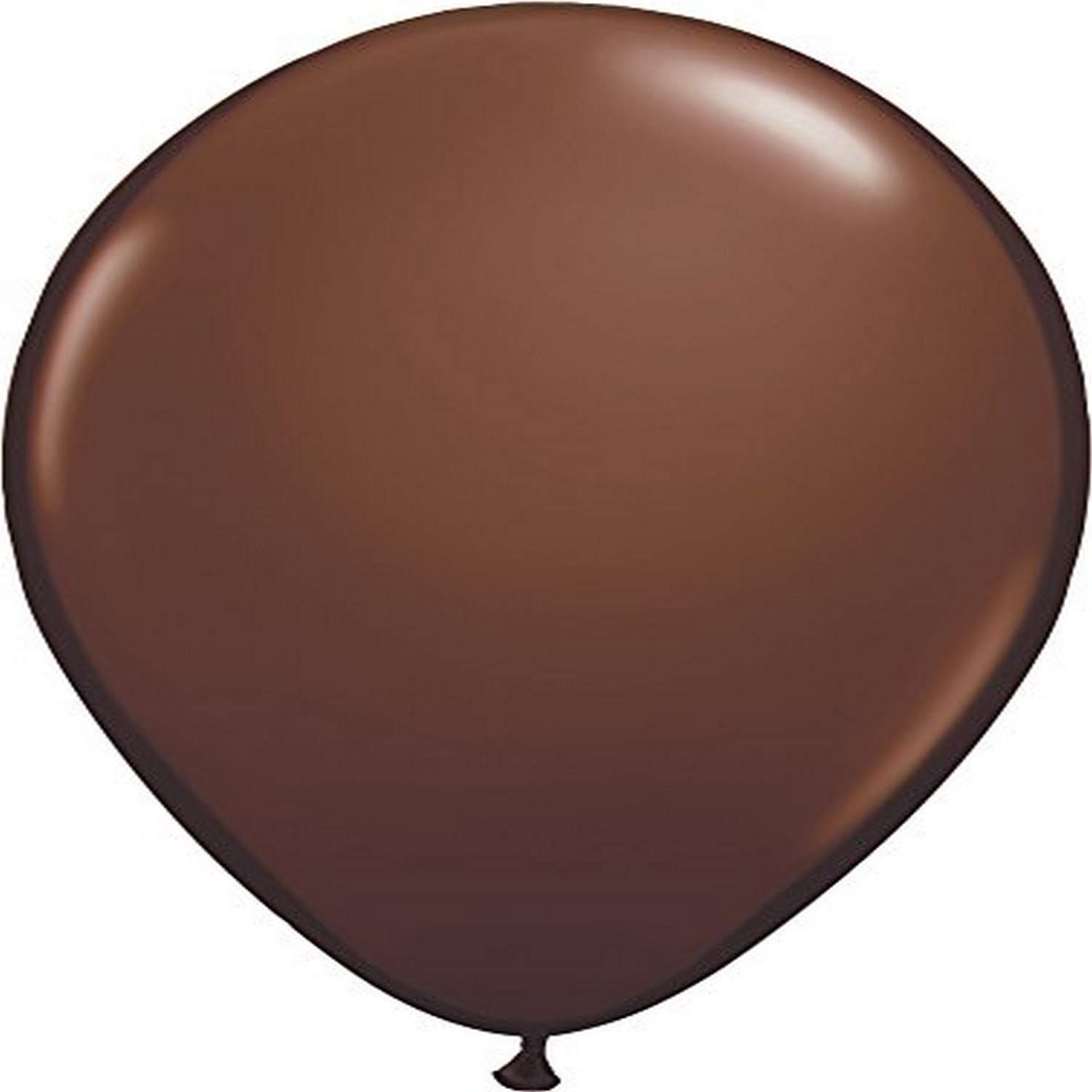 Mayflower Distributing Latex, 16", Chocolate Brown, Pack of 50 Balloons