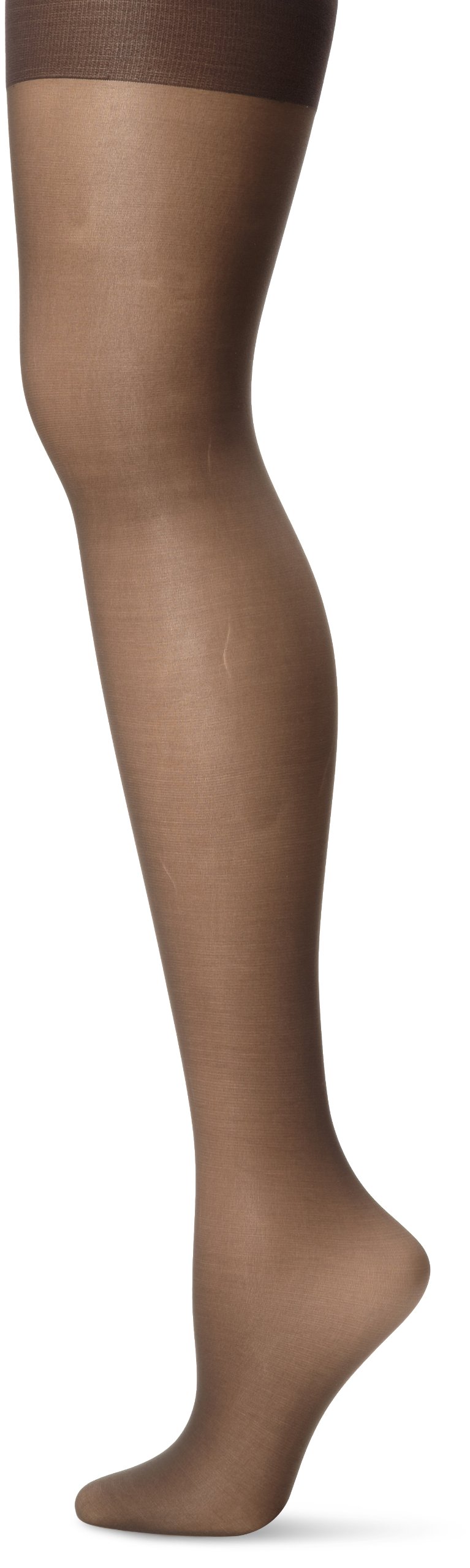 Hanes Silk Reflections Women's Lasting Sheer Tights with Control Top, Graphite, I/J