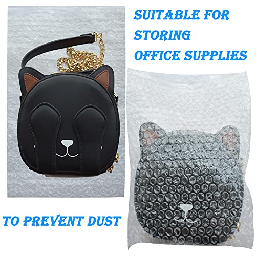 12" x 12" Bubble Out Bags&Pouches, 50Pcs Bubble Pouches Wrap Bag, Double Walled Bubble Cushioning Bags for Moving and Storage, Shipping and Packing Supplies for Dishes Glasses Plates