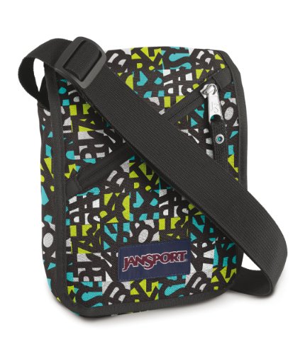 Jansport Flagstaff Small Messenger - Blinded Blue/Alien Green Jumble Jan, 1.6lt