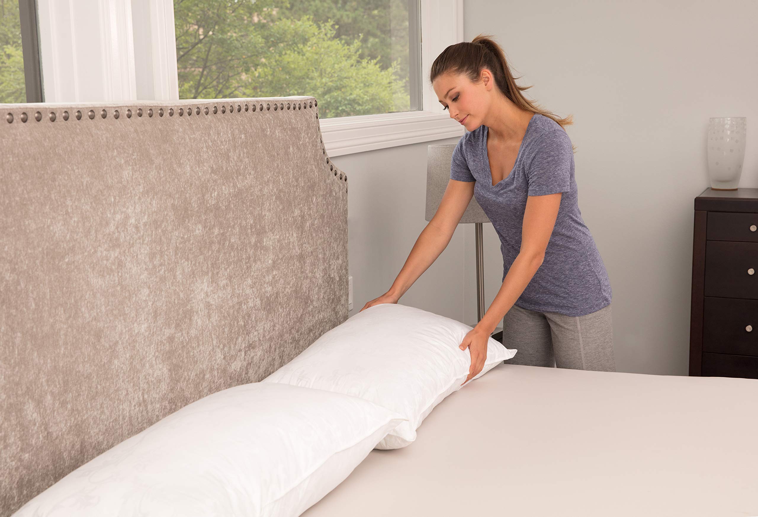 Deluxe Comfort Dream Supreme Luxury Hotel Bed-Pillows, King, White